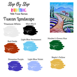How To Paint A "Tuscan Landscape" - Acrylic Painting Tutorial - Tracie ...