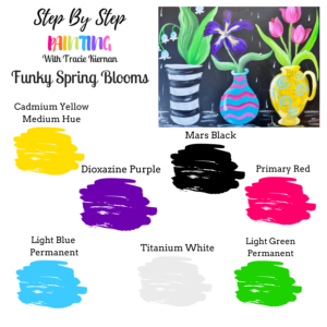 Spring Blooms - Acrylic Painting Tutorial - Tracie Kiernan - Step By ...