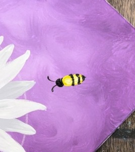 How To Paint "Bee Mine" - Daisy With Bees - Tracie Kiernan - Step By ...