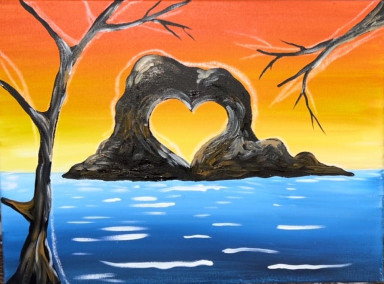 How To Paint "Lover's Cove" - Acrylic Painting Tutorial - Tracie ...