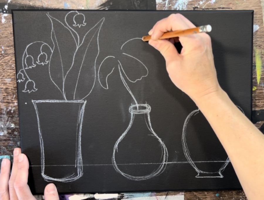 Spring Blooms - Acrylic Painting Tutorial - Tracie Kiernan - Step By ...