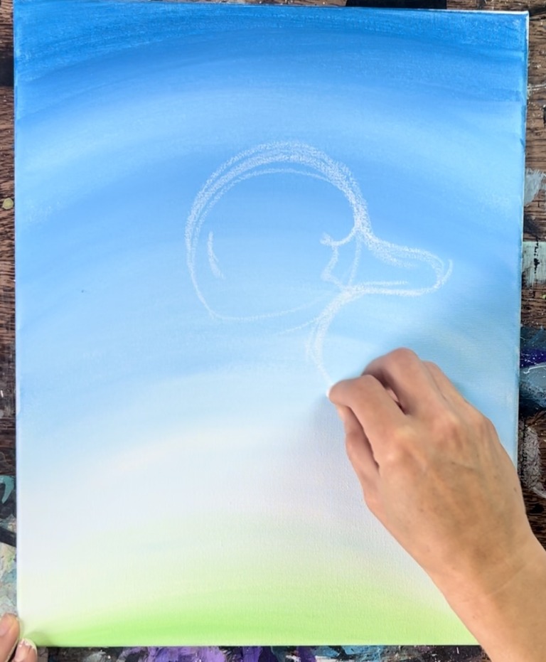 Spring Duckling - Acrylic Painting Tutorial - Tracie Kiernan - Step By ...