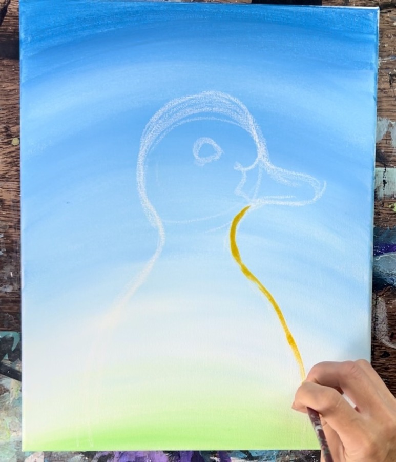 Spring Duckling - Acrylic Painting Tutorial - Tracie Kiernan - Step By ...