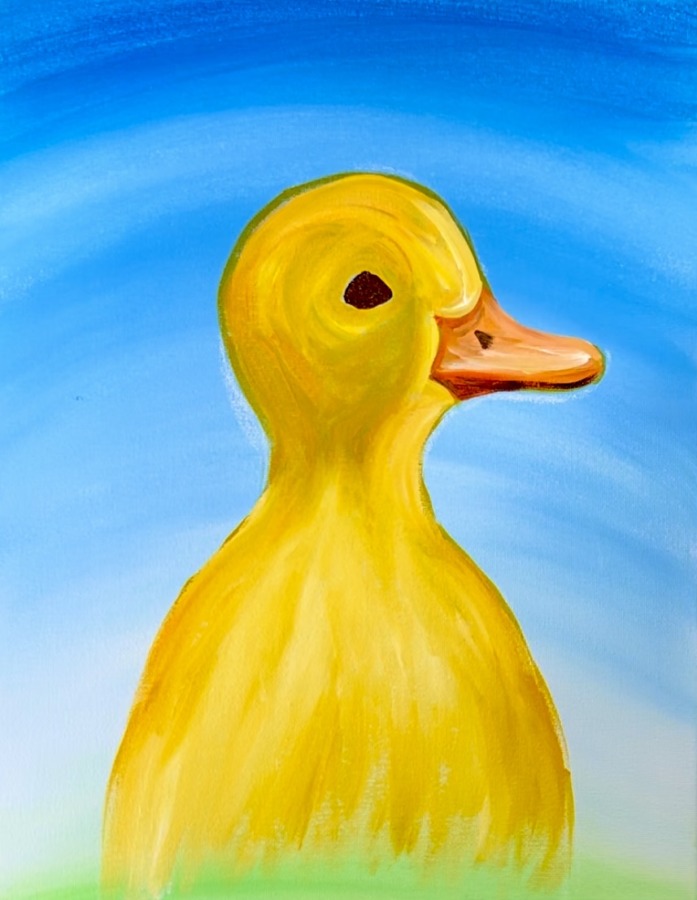Spring Duckling - Acrylic Painting Tutorial - Tracie Kiernan - Step By ...