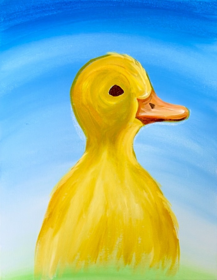 Spring Duckling - Acrylic Painting Tutorial - Tracie Kiernan - Step By ...