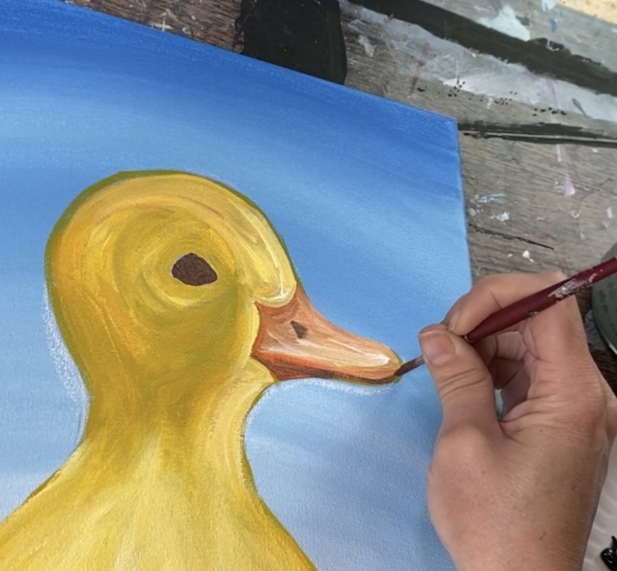 Spring Duckling - Acrylic Painting Tutorial - Tracie Kiernan - Step By ...