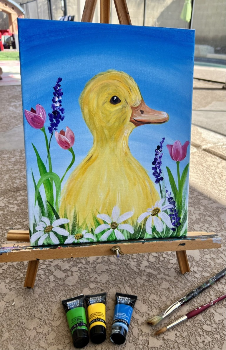 Spring Duckling - Acrylic Painting Tutorial - Tracie Kiernan - Step By ...