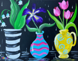 Spring Blooms - Acrylic Painting Tutorial - Tracie Kiernan - Step By ...