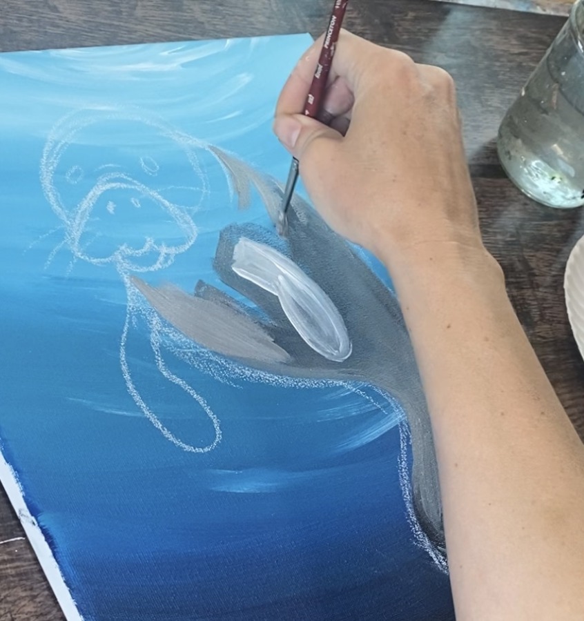 How To Paint A Manatee - Acrylic Painting Tutorial - Tracie Kiernan ...