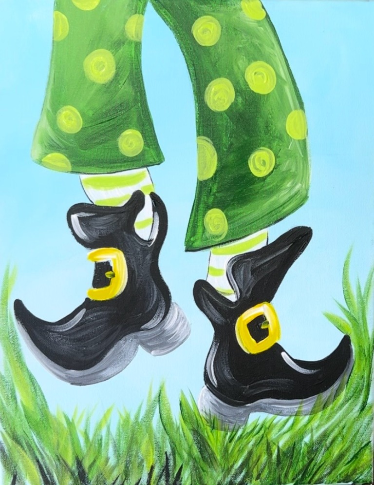 How To Paint "Dancing Leprechaun Legs" - Acrylic Painting Tutorial ...