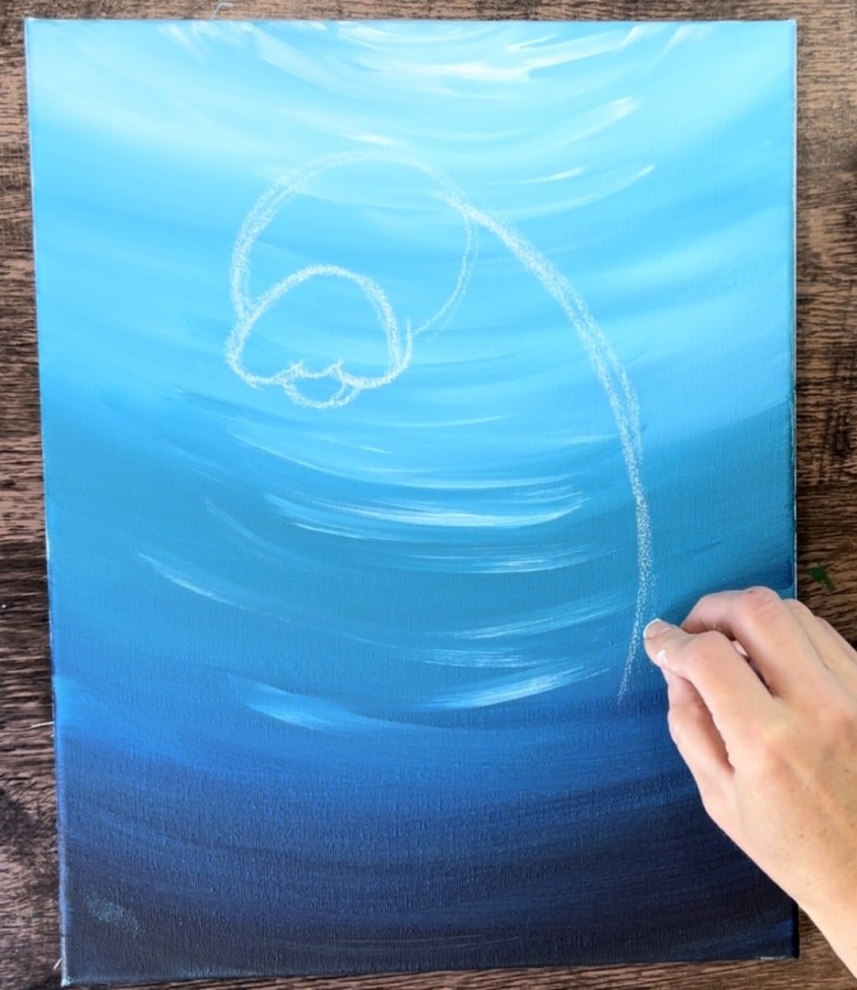 How To Paint A Manatee - Acrylic Painting Tutorial - Tracie Kiernan ...