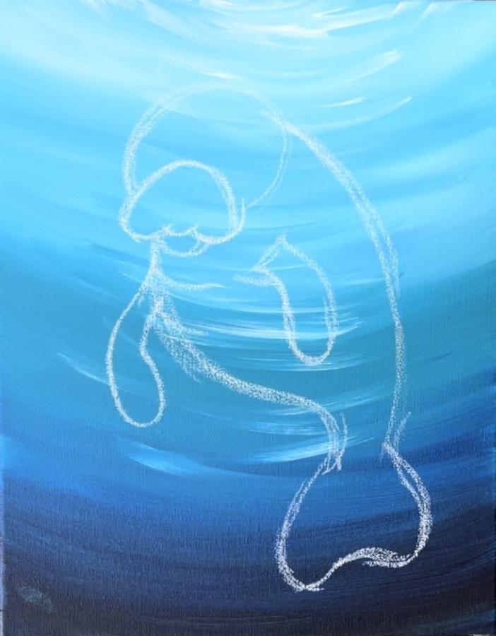 How To Paint A Manatee - Acrylic Painting Tutorial - Tracie Kiernan ...