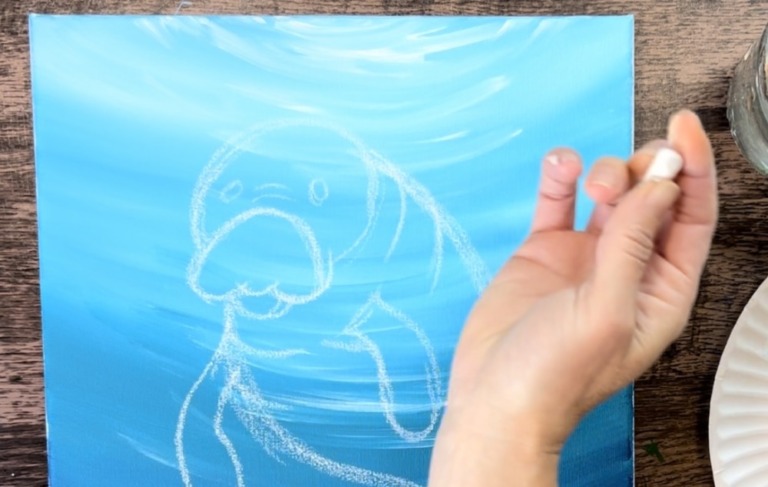 How To Paint A Manatee - Acrylic Painting Tutorial - Tracie Kiernan ...