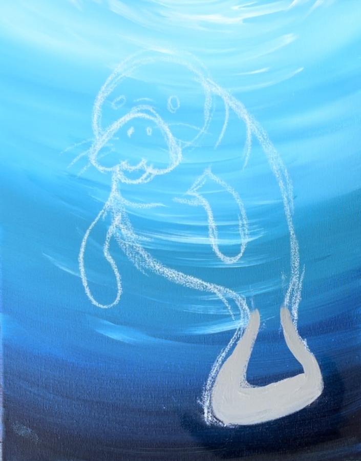 How To Paint A Manatee - Acrylic Painting Tutorial - Tracie Kiernan ...