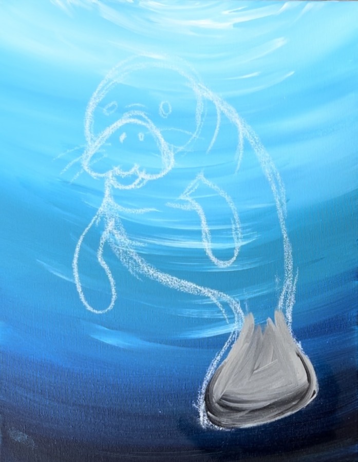 How To Paint A Manatee - Acrylic Painting Tutorial - Tracie Kiernan ...