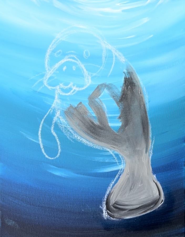 How To Paint A Manatee - Acrylic Painting Tutorial - Tracie Kiernan ...