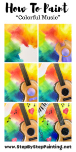 Colorful Music - Step By Step Painting Tutorial - Tracie Kiernan - Step ...