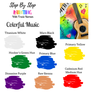 Colorful Music - Step By Step Painting Tutorial - Tracie Kiernan - Step ...