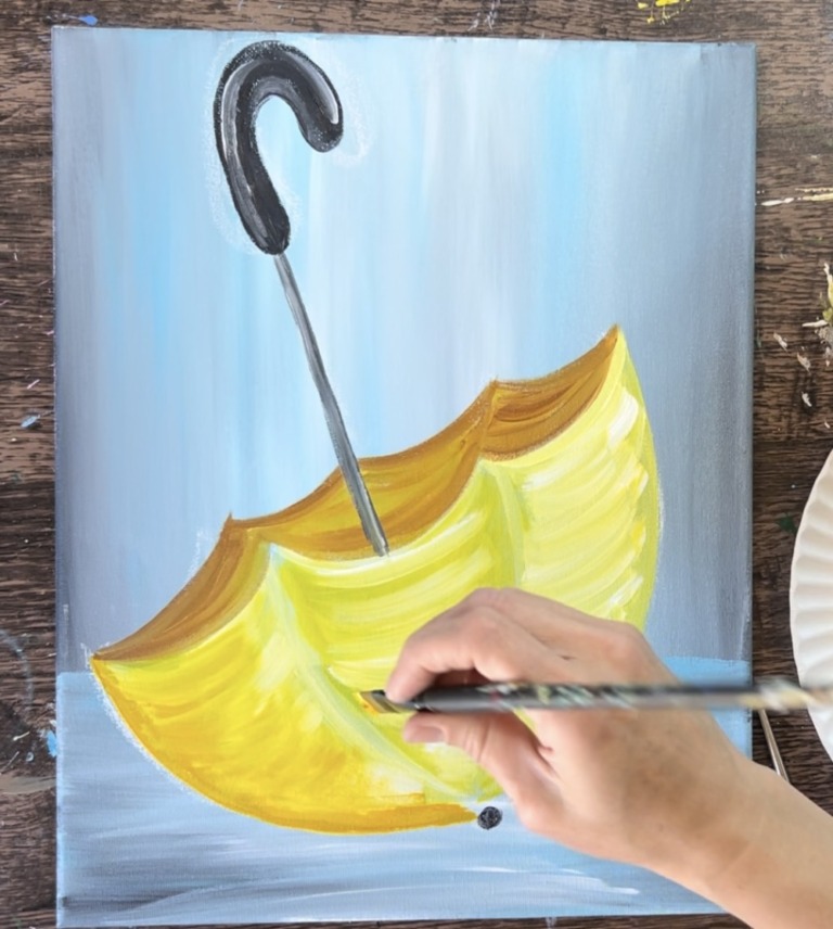 How To Paint A "Rainy Day Bouquet" - Umbrella Acrylic Painting Tutorial ...
