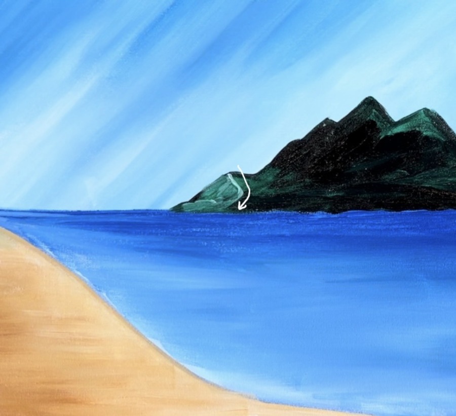 How To Paint A "Tropical Island Beach" - Acrylic Tutorial - Tracie ...