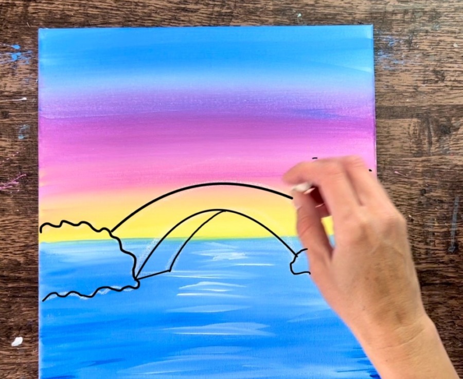 How To Paint "Swan Bridge" - Acrylic Painting Tutorial - Tracie Kiernan ...