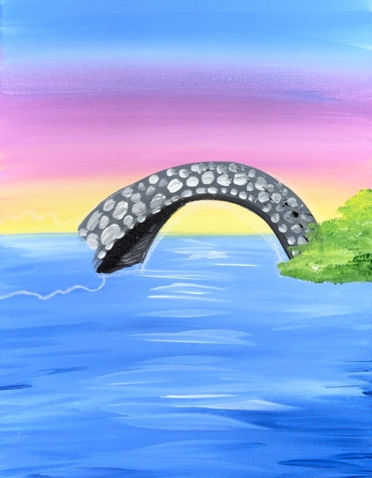 How To Paint "Swan Bridge" - Acrylic Painting Tutorial - Tracie Kiernan ...