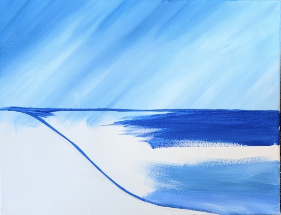 How To Paint A "Tropical Island Beach" - Acrylic Tutorial - Tracie ...