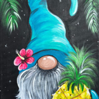 How To Paint "Aloha Gnome" - Acrylic Painting Tutorial - Tracie Kiernan ...