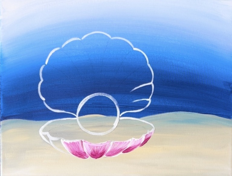 Seashell Pearl - Acrylic Painting Tutorial - Tracie Kiernan - Step By ...