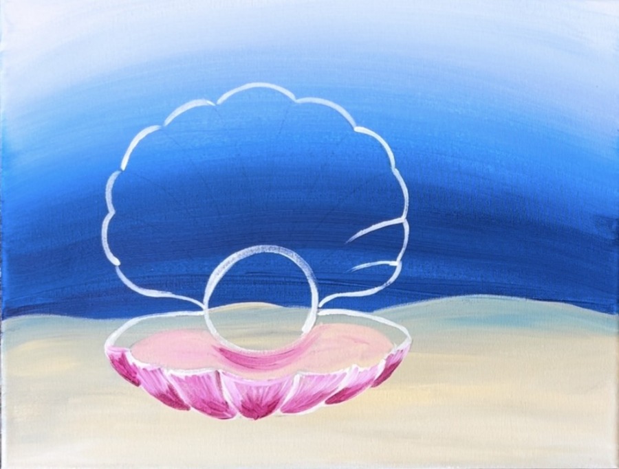 Seashell Pearl - Acrylic Painting Tutorial - Tracie Kiernan - Step By ...