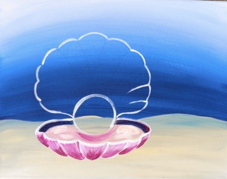 Seashell Pearl - Acrylic Painting Tutorial - Tracie Kiernan - Step By ...