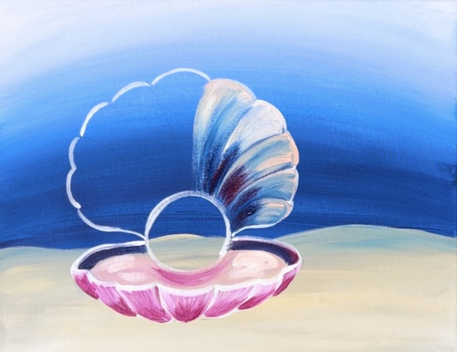 Seashell Pearl - Acrylic Painting Tutorial - Tracie Kiernan - Step By ...