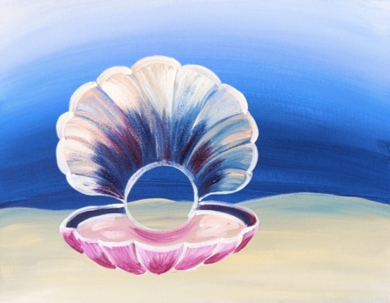 Seashell Pearl - Acrylic Painting Tutorial - Tracie Kiernan - Step By ...
