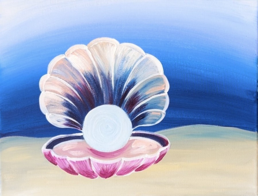 Seashell Pearl - Acrylic Painting Tutorial - Tracie Kiernan - Step By ...