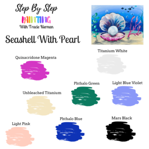 Seashell Pearl - Acrylic Painting Tutorial - Tracie Kiernan - Step By ...
