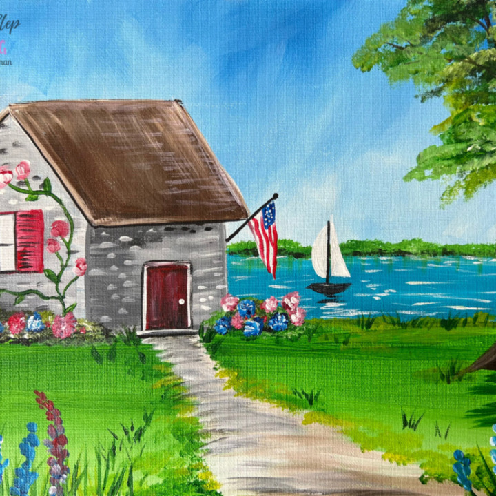 How To Paint "Summer Home" - Acrylic Painting Tutorial - Tracie Kiernan ...