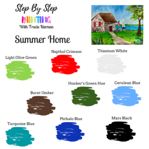 How To Paint "Summer Home" - Acrylic Painting Tutorial - Tracie Kiernan ...