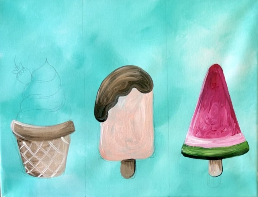 How To Paint "Summer Treats" - Tracie Kiernan - Step By Step Painting