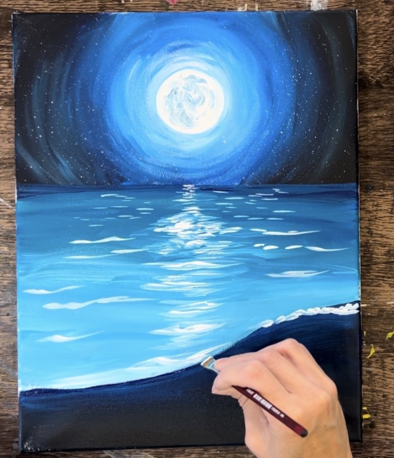 How To Paint "Tropical Nights" - Acrylic Painting Tutorial - Tracie ...