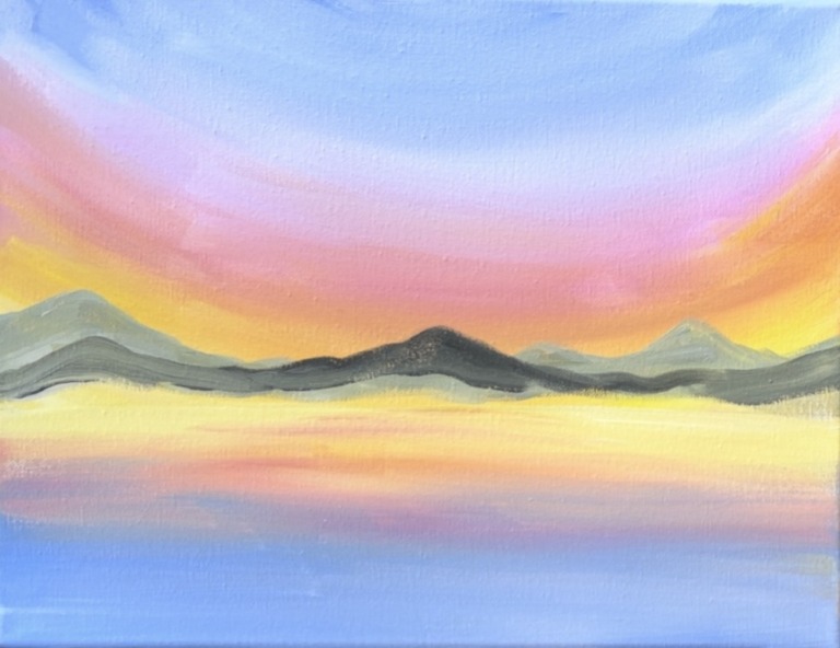 How To Paint "Sunset Vista" - Acrylic Painting Tutorial - Tracie ...