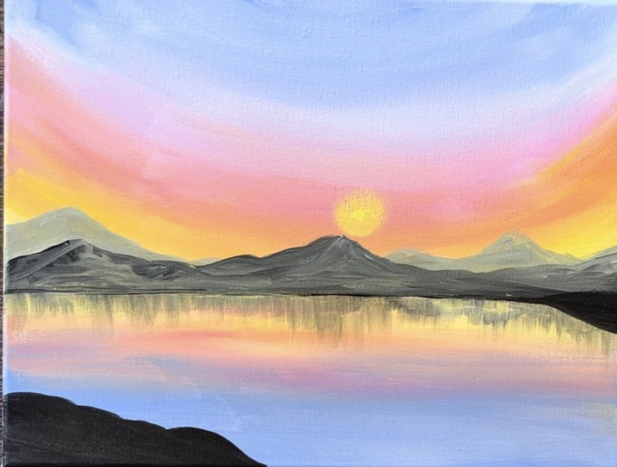 How To Paint "Sunset Vista" - Acrylic Painting Tutorial - Tracie ...