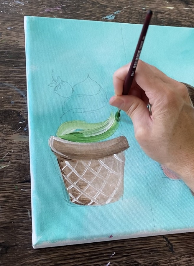 How To Paint "Summer Treats" - Tracie Kiernan - Step By Step Painting