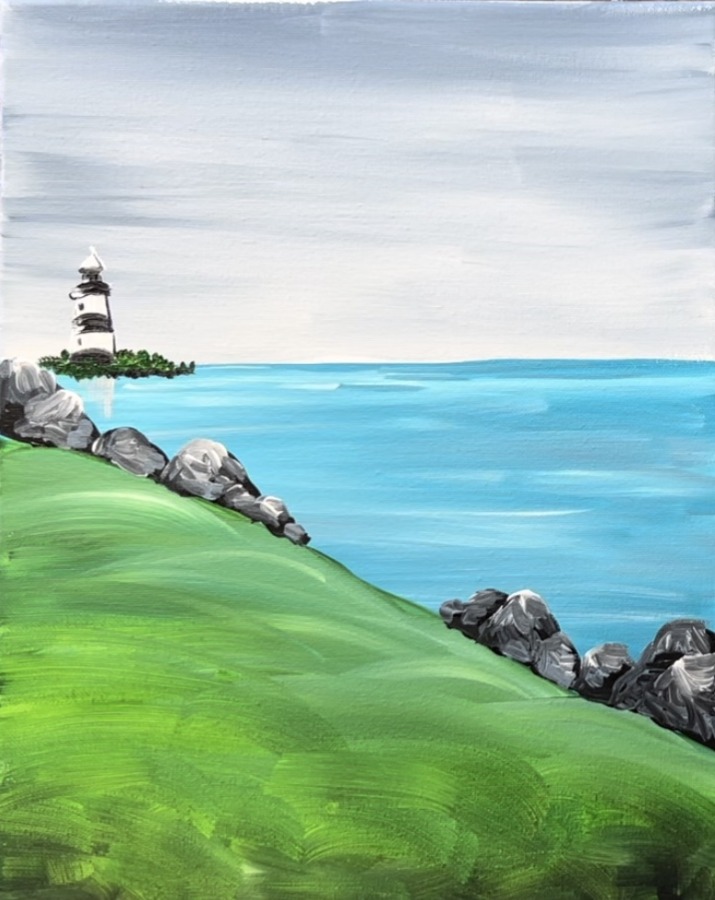 How To Paint "Puffin Island" - Step By Step - Tracie Kiernan - Step By ...