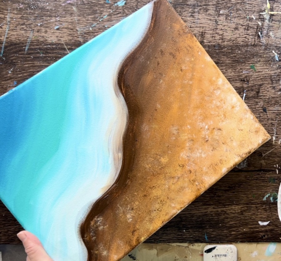 Shoreline Seashells - Acrylic Painting Tutorial - Tracie Kiernan - Step ...