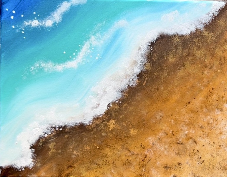 Shoreline Seashells - Acrylic Painting Tutorial - Tracie Kiernan - Step ...
