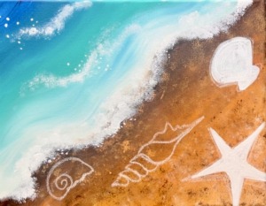 Shoreline Seashells - Acrylic Painting Tutorial - Tracie Kiernan - Step ...
