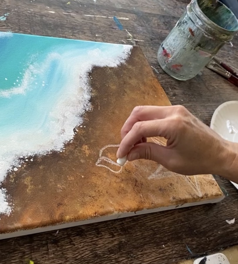 Shoreline Seashells - Acrylic Painting Tutorial - Tracie Kiernan - Step ...