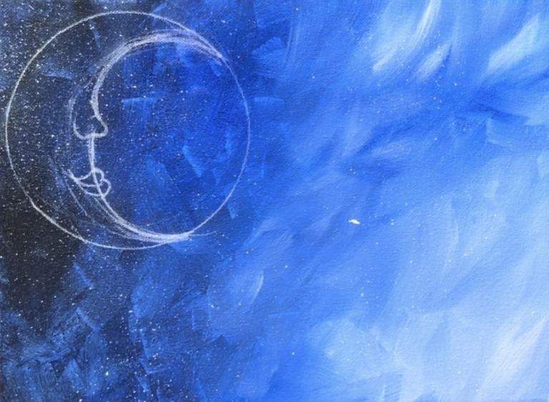 Celestial Sun & Moon Painting - Acrylic Tutorial - Tracie Kiernan ...