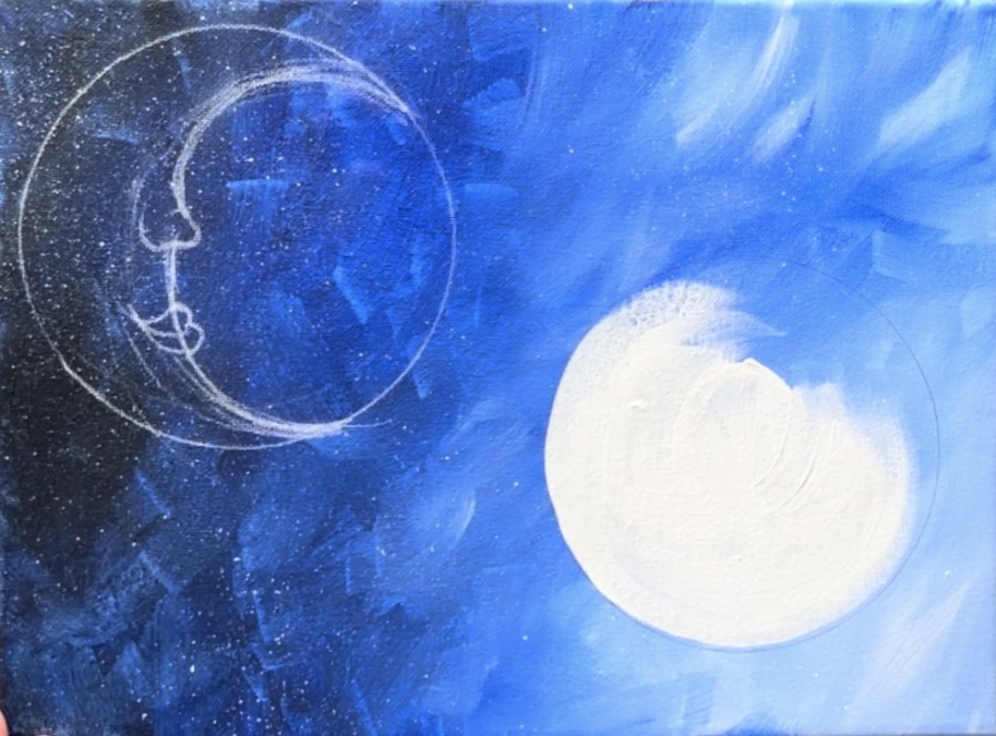 Celestial Sun & Moon Painting - Acrylic Tutorial - Tracie Kiernan ...
