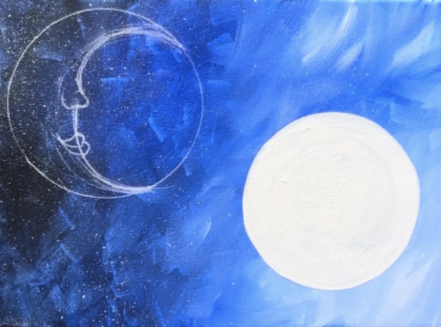 Celestial Sun & Moon Painting - Acrylic Tutorial - Tracie Kiernan ...